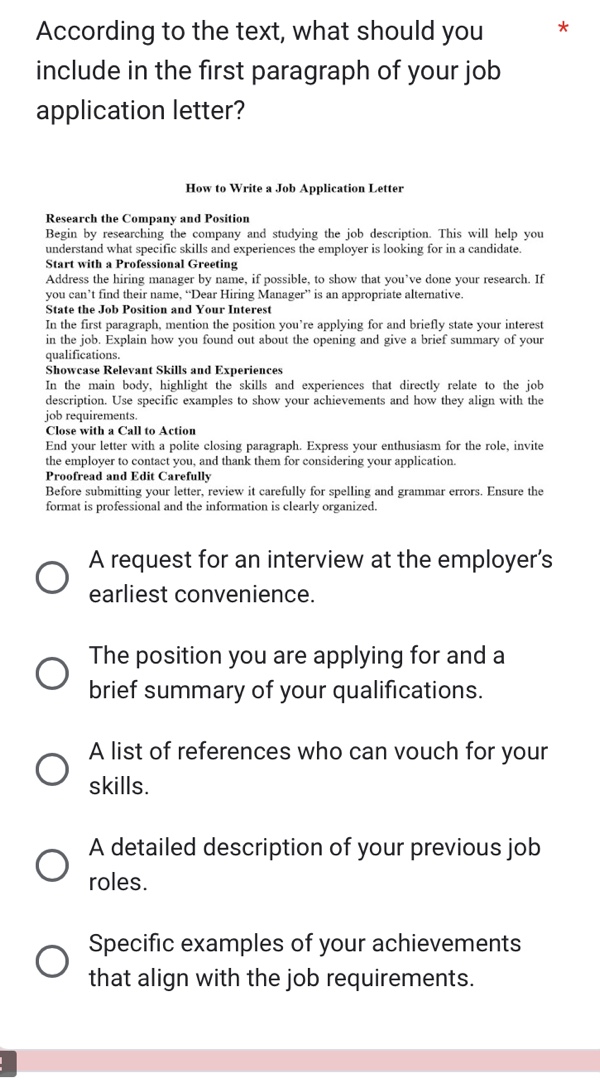 According to the text what should you | StudyX