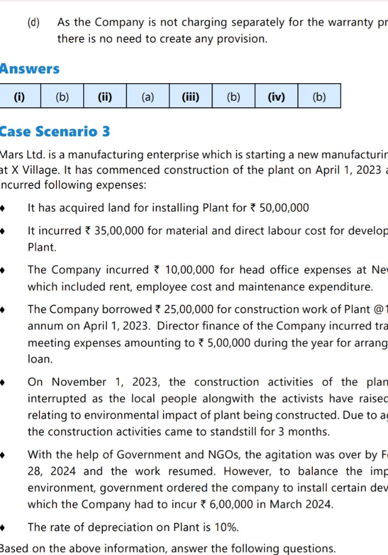 Mars Ltd is a manufacturing enterprise which