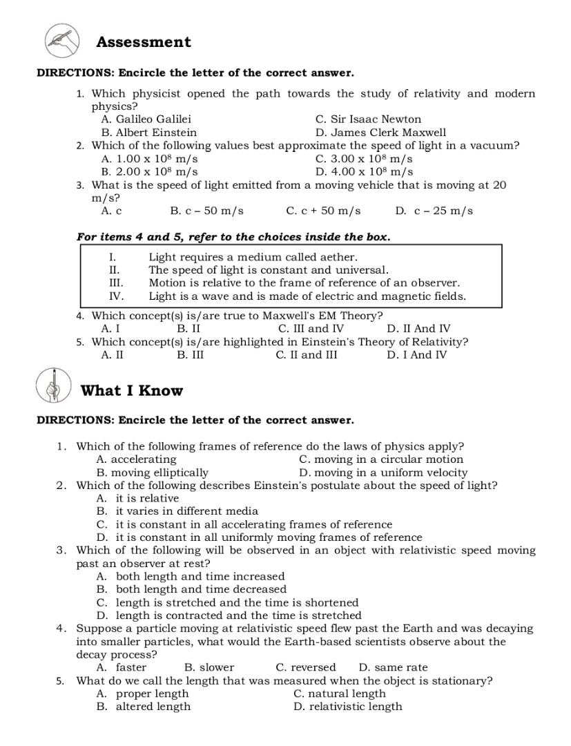 DIRECTIONS Encircle the letter of the | StudyX