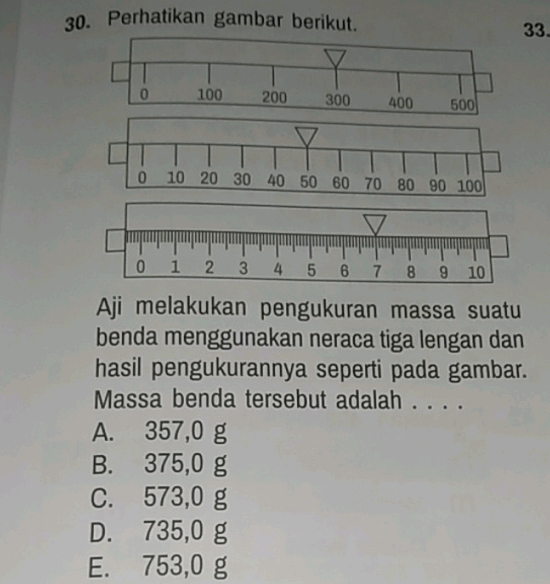 30 Perhatikan gambar berikut Gambar neraca | StudyX