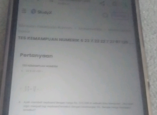 TES KEMAMPUAN NUMERIK 6 22 21 23 22 27 22 26