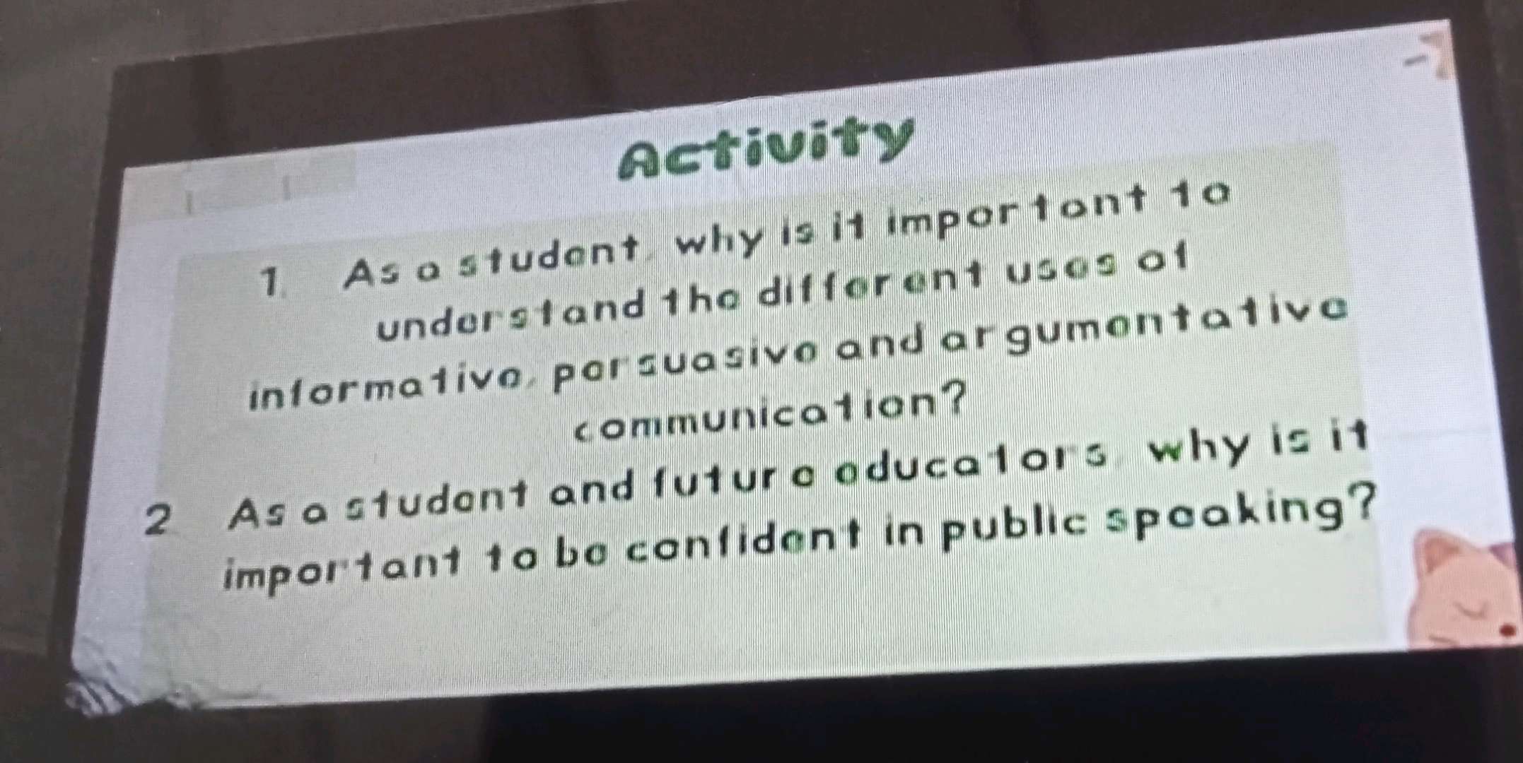 etjuity 1 As a studant why is it important | StudyX