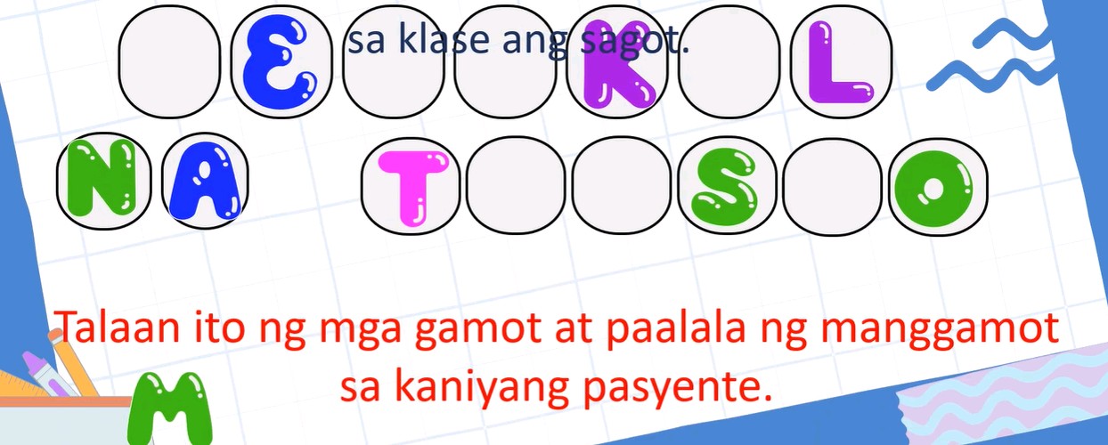 sa klase ang sagot L NA T S Talaan ito ng | StudyX
