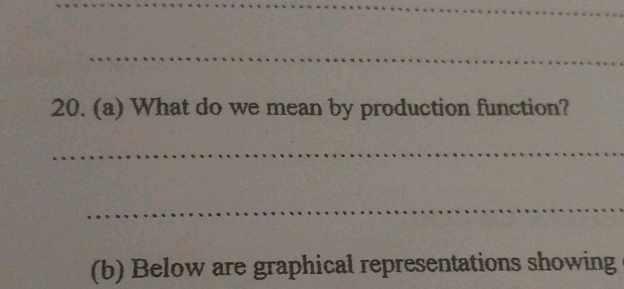 20 (a) What do we mean by production | StudyX