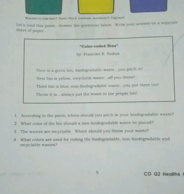 Lets read this poem Answer the questions | StudyX