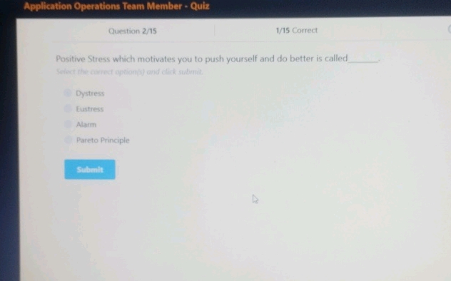 Application Operations Team Member - Quiz | StudyX