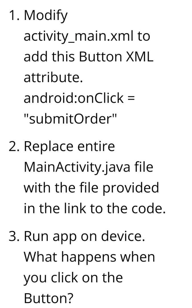 1 Modify activitymainxml to add this Button | StudyX