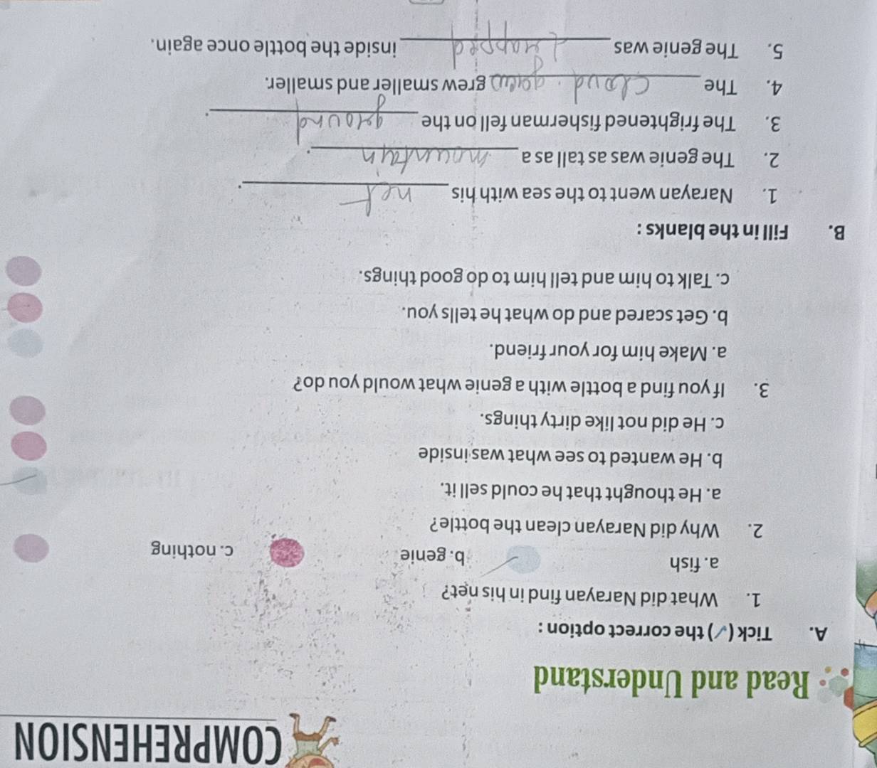 Read and Understand COMPREHENSION A Tick() | StudyX