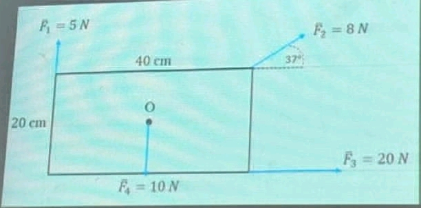 A rectangular object with dimensions 40 cm | StudyX