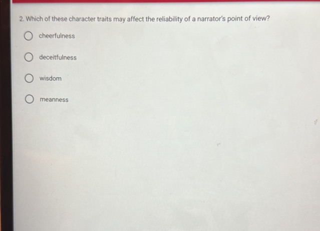 2 Which of these character traits may affect | StudyX