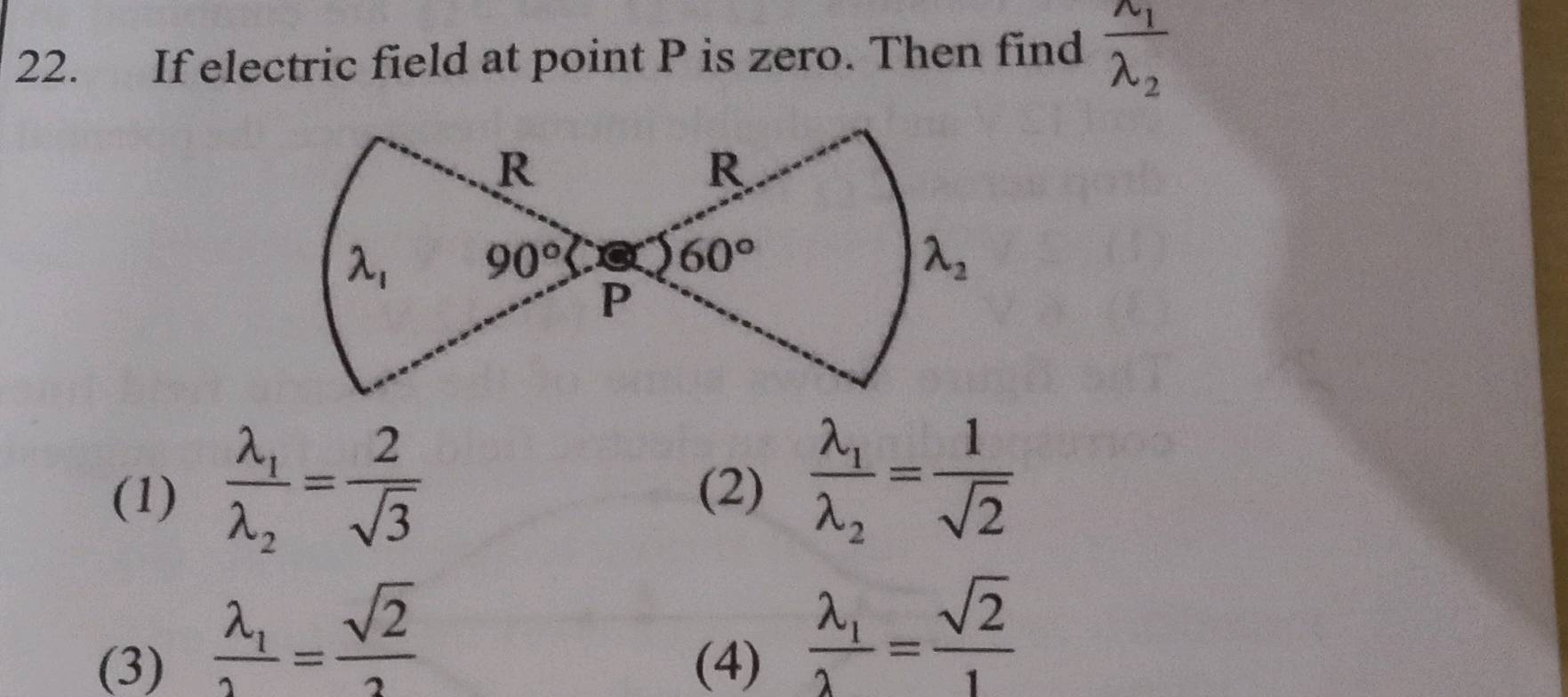 22 If electric field at point P is zero Then | StudyX