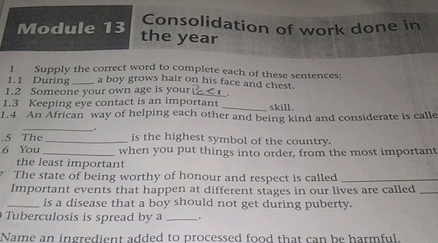 Module 13 Consolidation of work done in the | StudyX