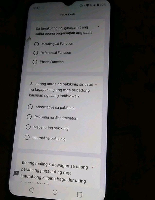 FINAL EXAM Sa tungkuling ito ginagamit ang | StudyX