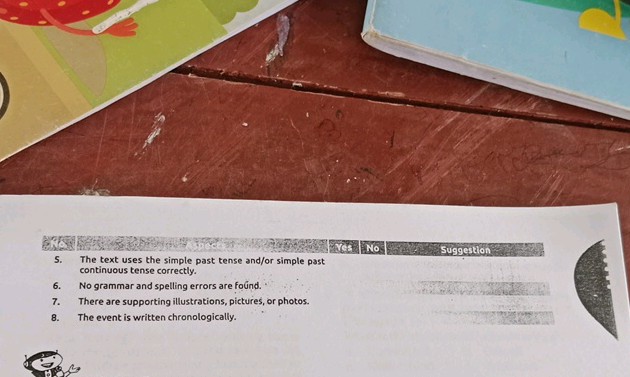 S The text uses the simple past tense and/or | StudyX