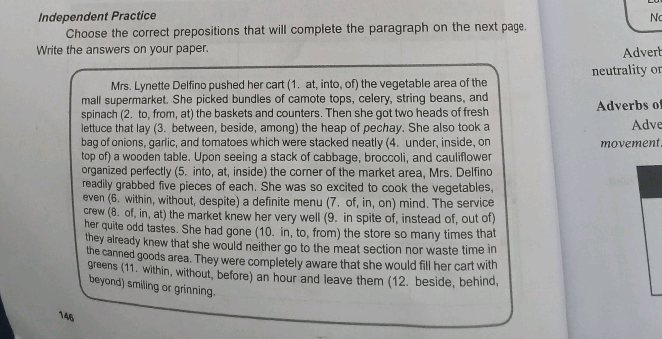 Independent Practice Choose the correct | StudyX