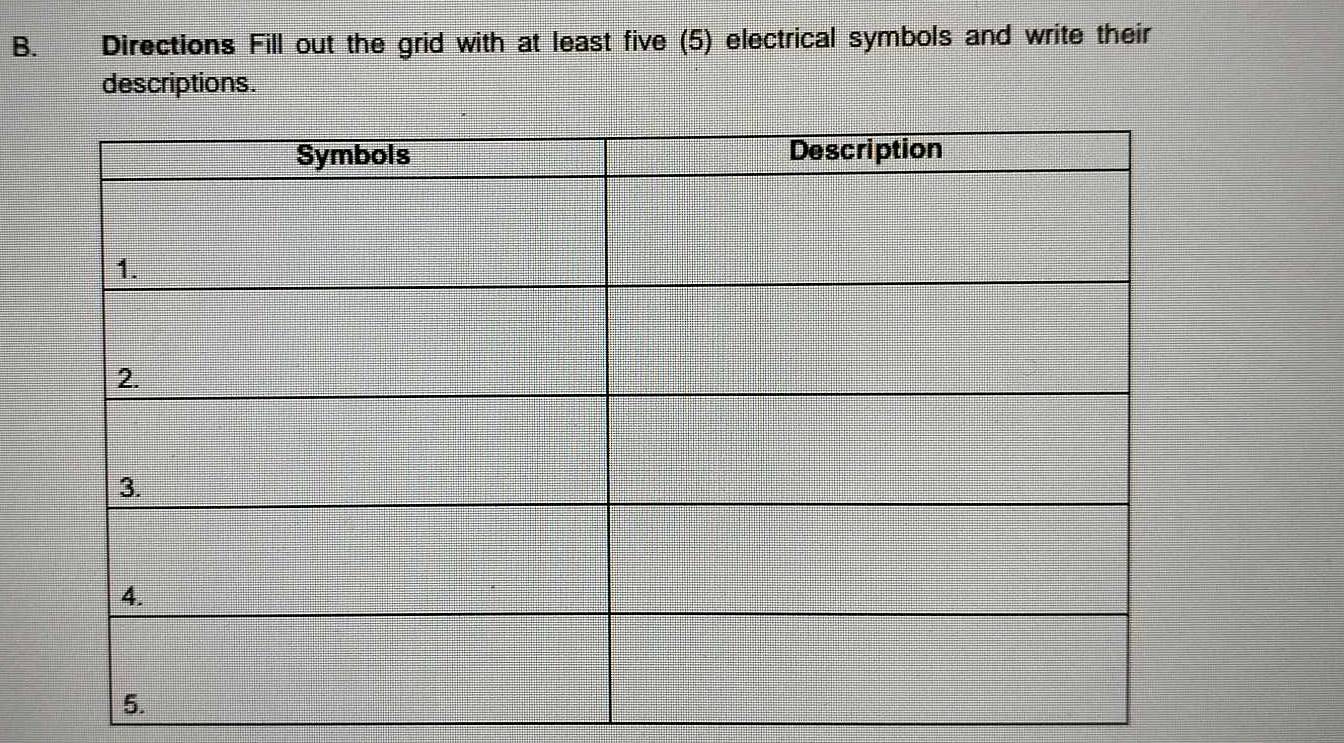 B Directions Fill out the grid with at least | StudyX