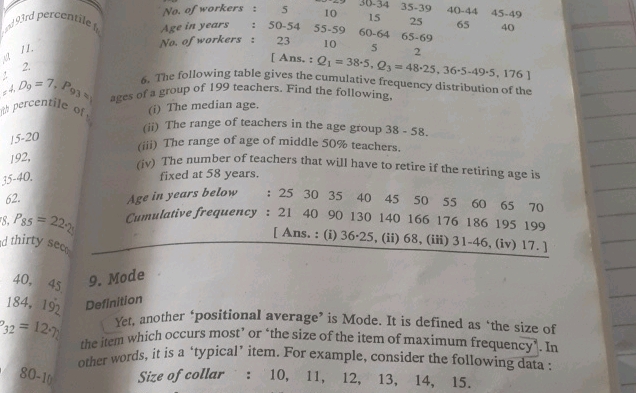 6 The following table gives the cumulative | StudyX