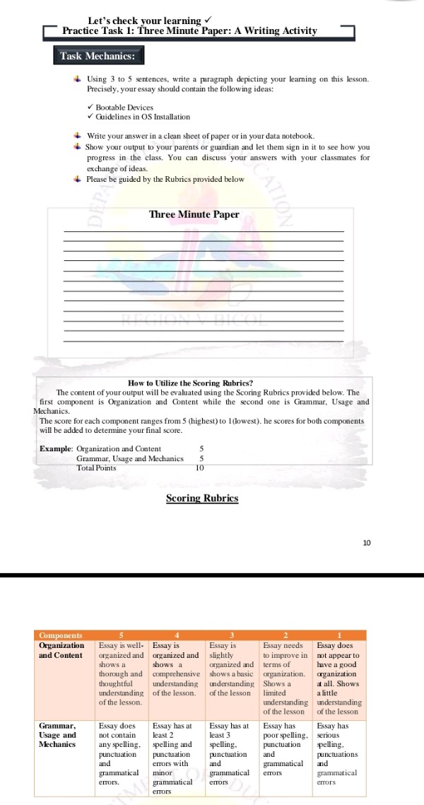 Lets check your learning Practice Task 1 | StudyX