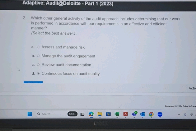 2 Which other general activity of the audit | StudyX