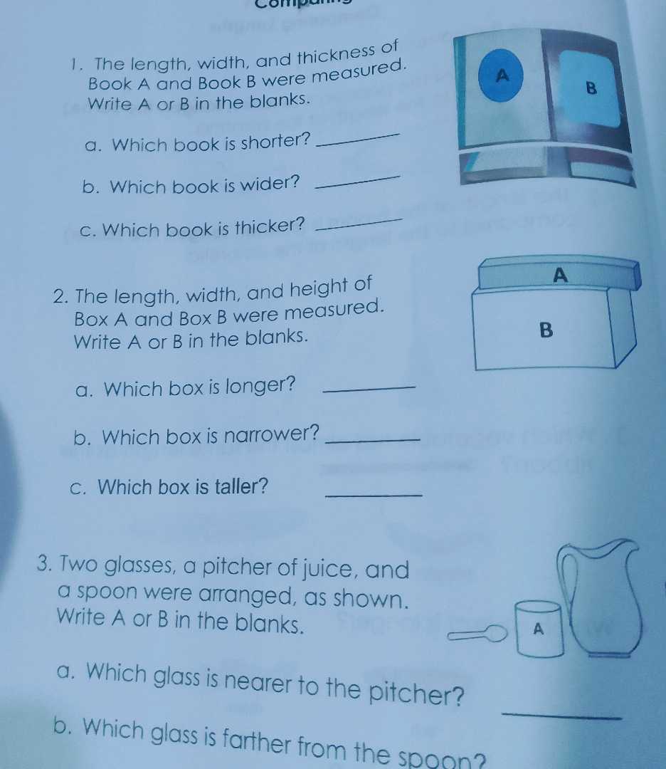 1 The length width and thickness of Book A | StudyX