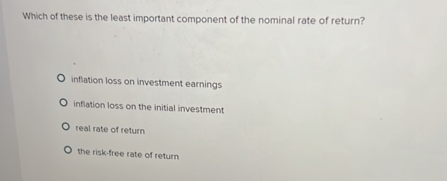 Which of these is the least important | StudyX
