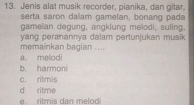 13 Jenis alat musik recorder pianika dan | StudyX