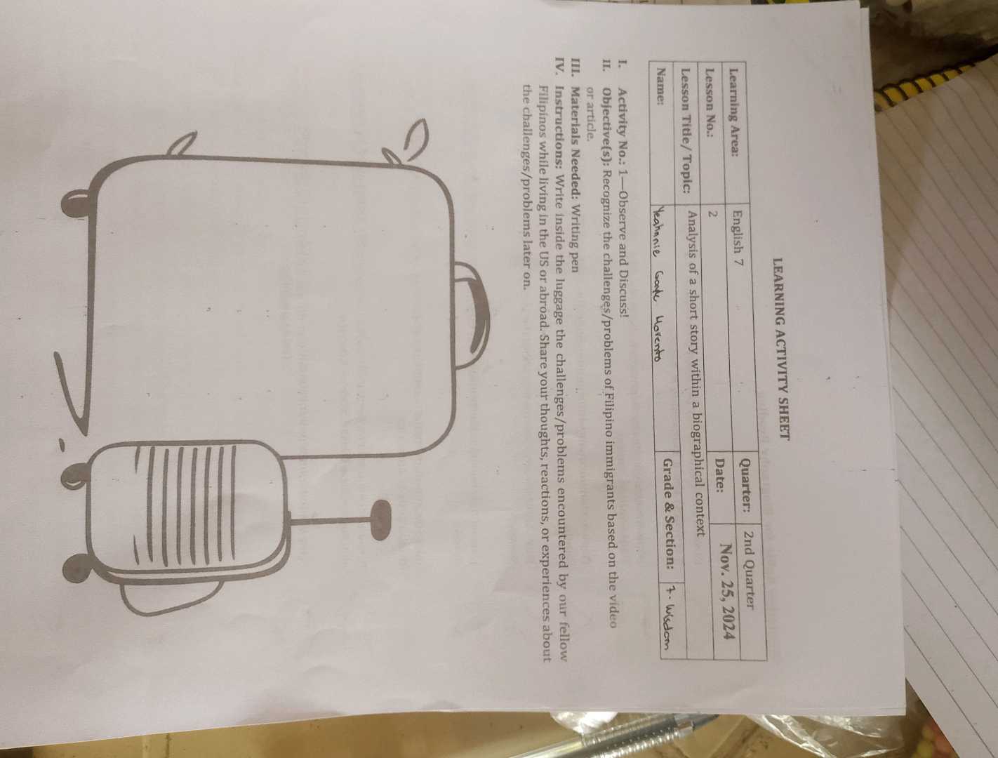 LEARNING ACTIVITY SHEET Learning Area | StudyX