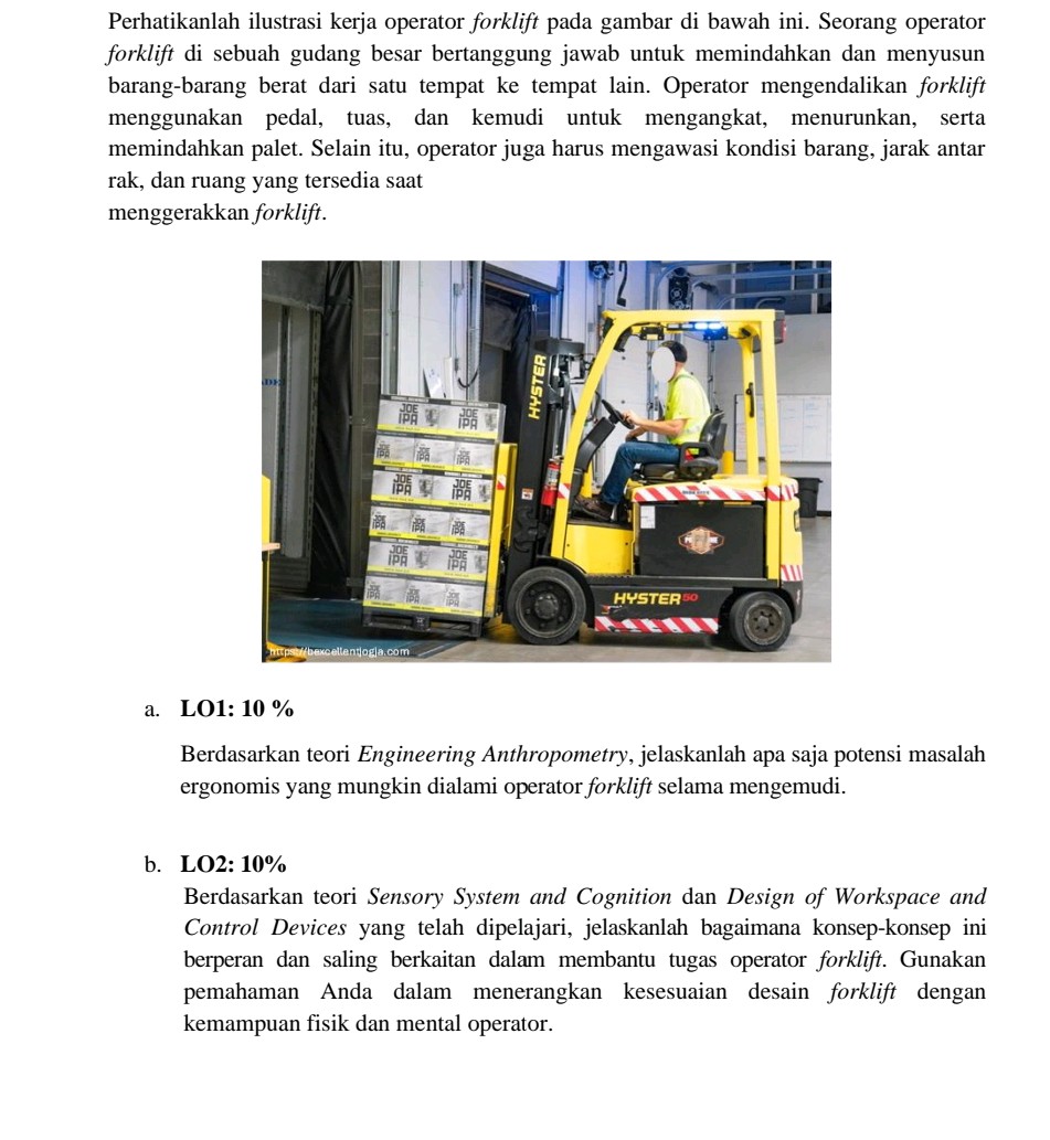 Perhatikanlah ilustrasi kerja operator | StudyX