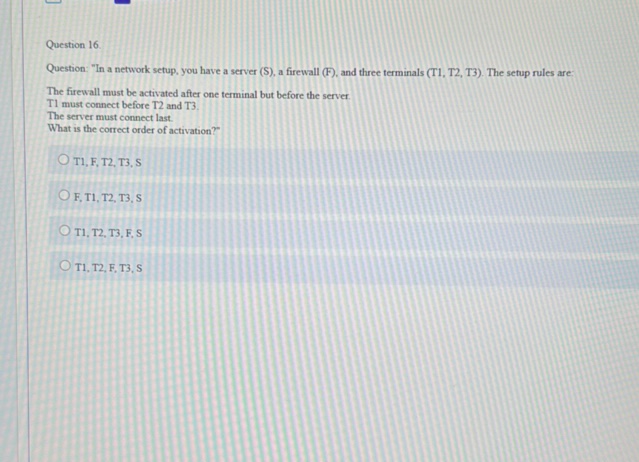 Question 16 Question In a network setup you | StudyX