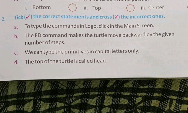 2 Tick() the correct statements and cross() | StudyX