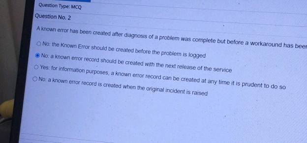 Question Type MCQ Question No 2 A known | StudyX