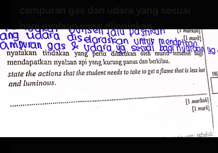 campuran gas dan udara yang sesuai bagi | StudyX