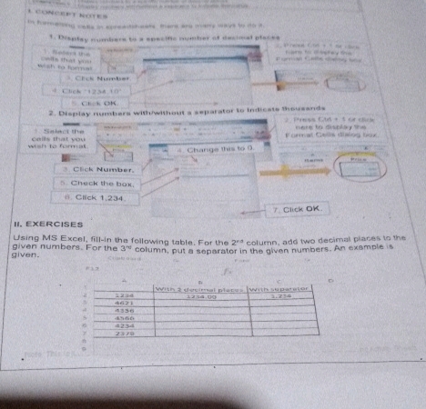 Using MS Excel fill-in the following table | StudyX
