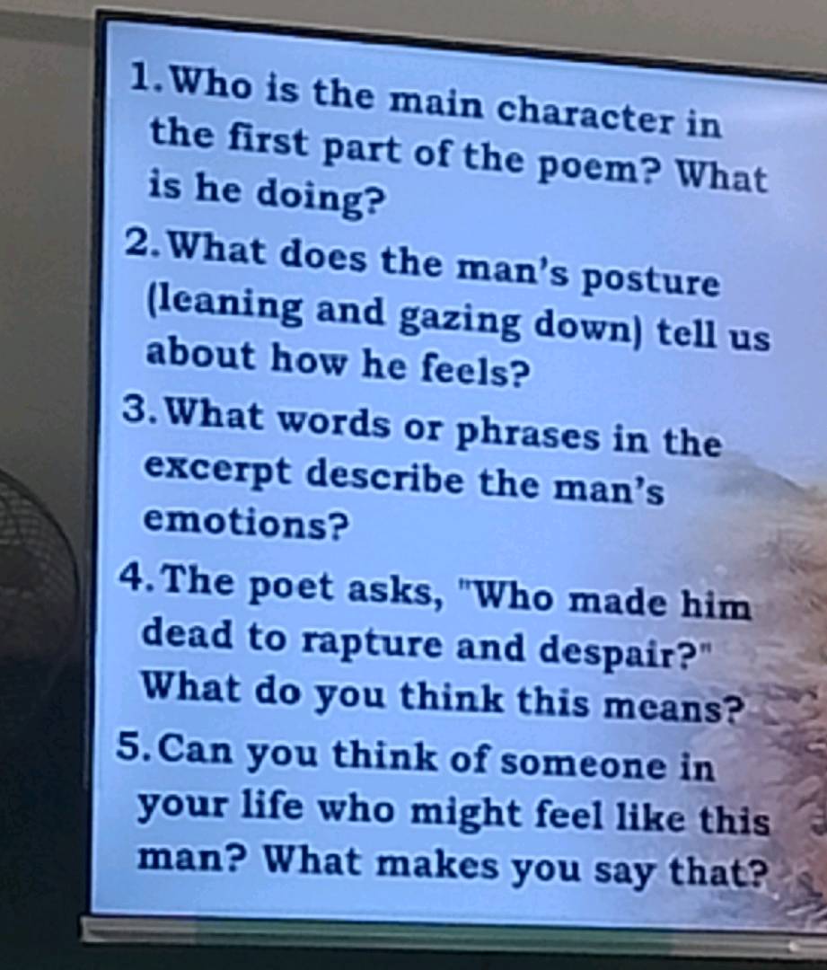 1 Who is the main character in the first | StudyX