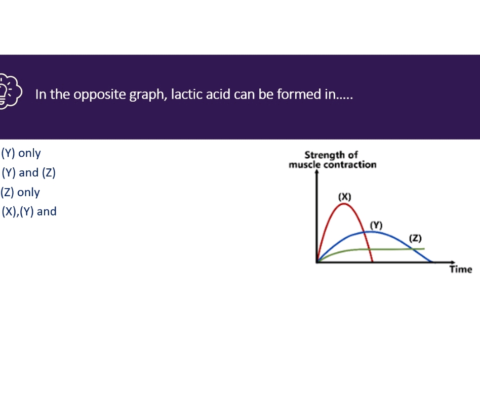 In the opposite graph lactic acid can be | StudyX