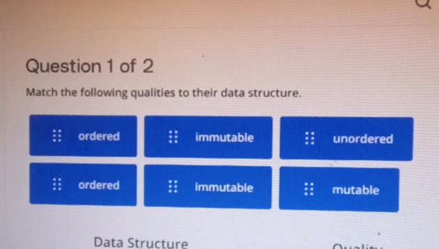 Question 1 of 2 Match the following | StudyX