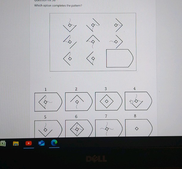 Question no 22 Which option completes the pattern image of a pattern ...