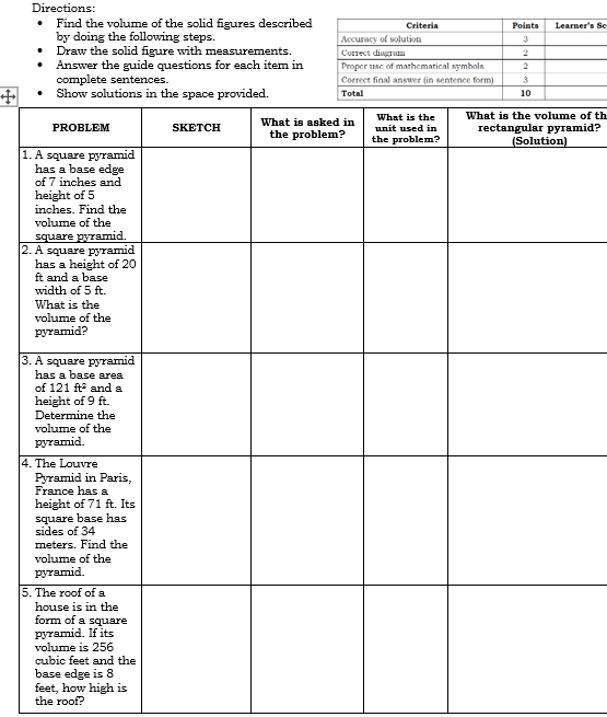 Directions Find the volume of the solid | StudyX