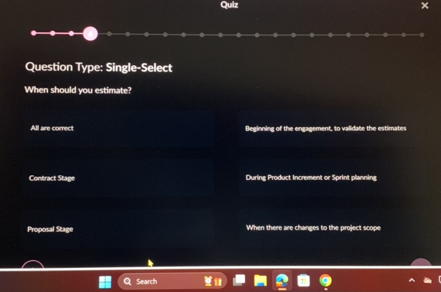 Question Type Single-Select When should you | StudyX