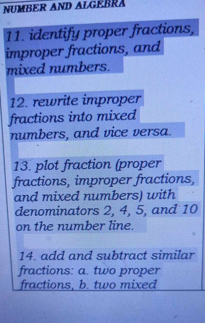 NUMBER AND ALGEBRA 11 identify proper | StudyX
