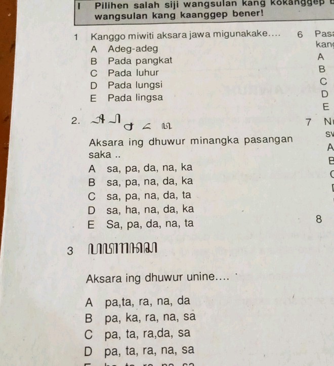 1 Kanggo miwiti aksara jawa migunakake A | StudyX