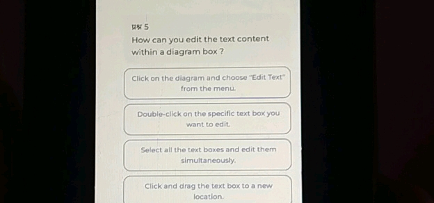 5 How can you edit the text content within | StudyX