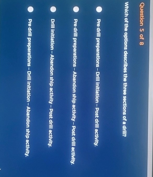 Question 5 of 8 Which of the options | StudyX