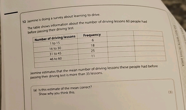 12 Jasmine is doing a survey about learning | StudyX