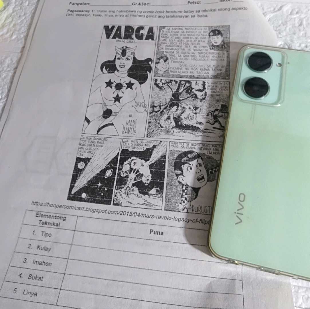 Pagsasanay 1 Suriin ang halimbawa ng comic | StudyX