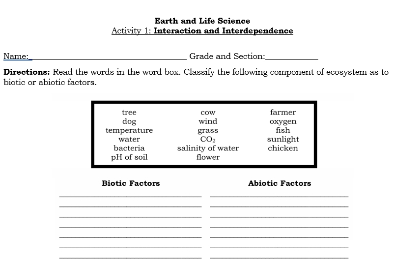 Directions Read the words in the word box | StudyX