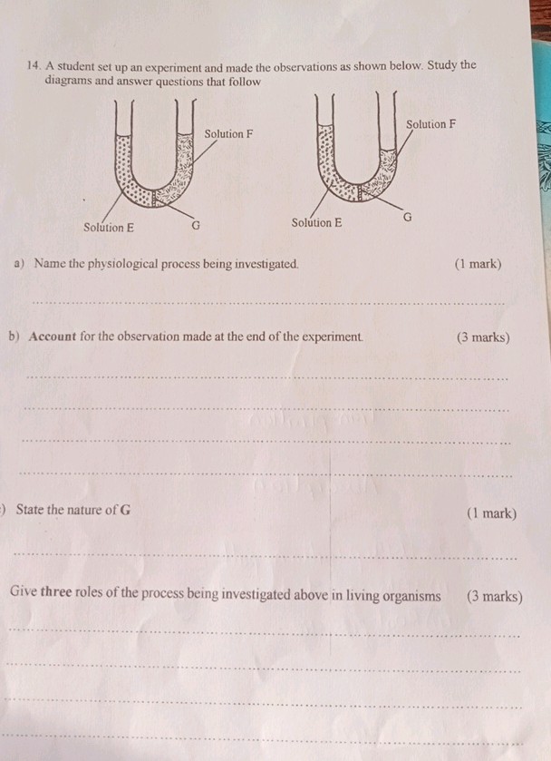14 A student set up an experiment and made | StudyX