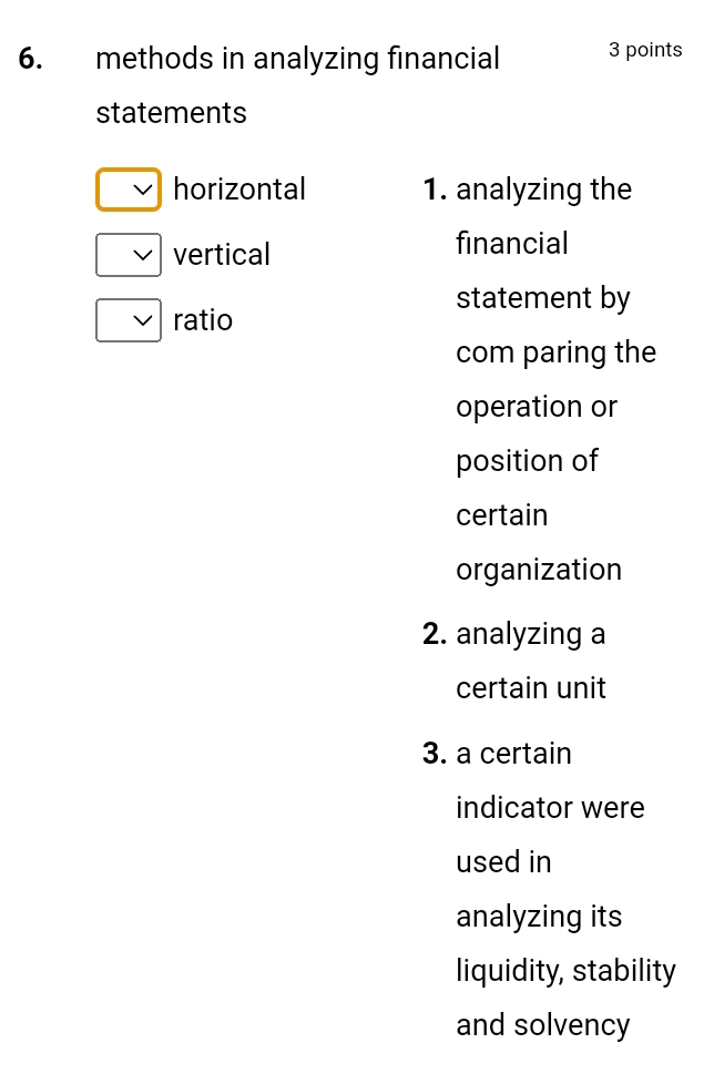6 methods in analyzing financial statements | StudyX