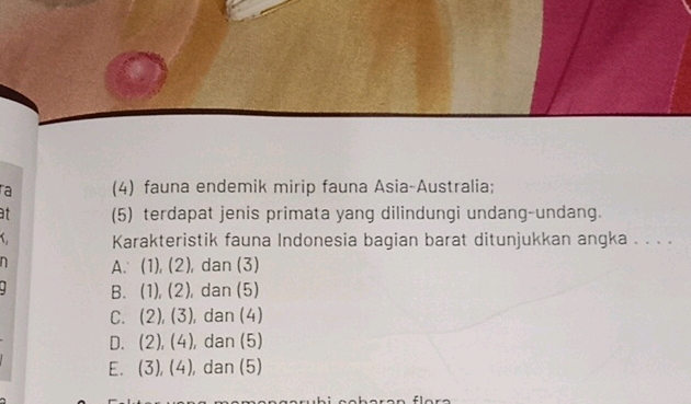 (4) fauna endemik mirip fauna Asia-Australia | StudyX