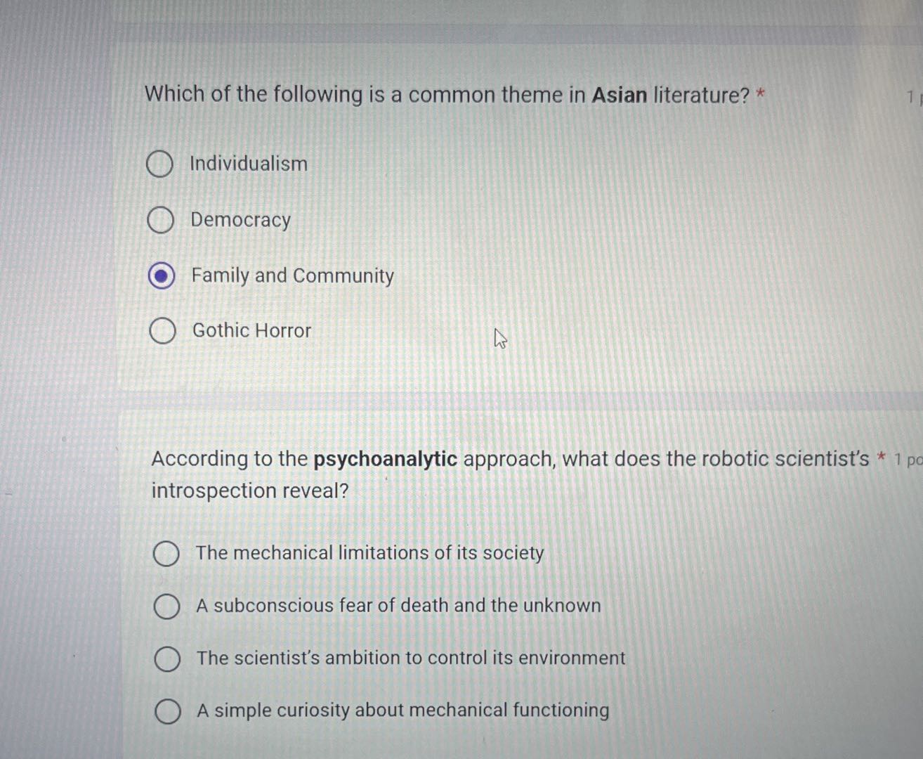 Which of the following is a common theme in | StudyX